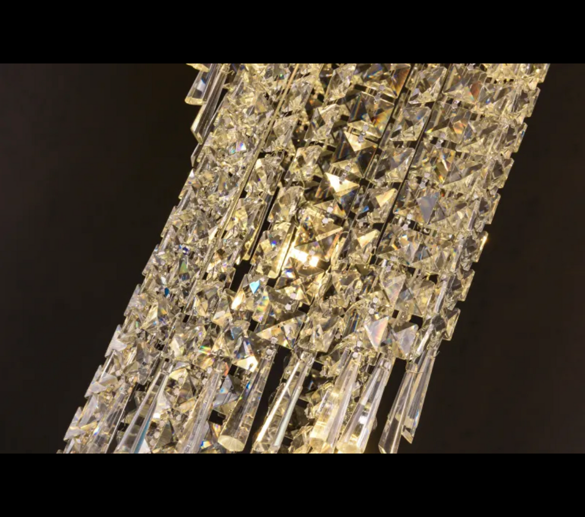 Smoke gray Cascade Lighting for staircase, lobby — Mirodemi