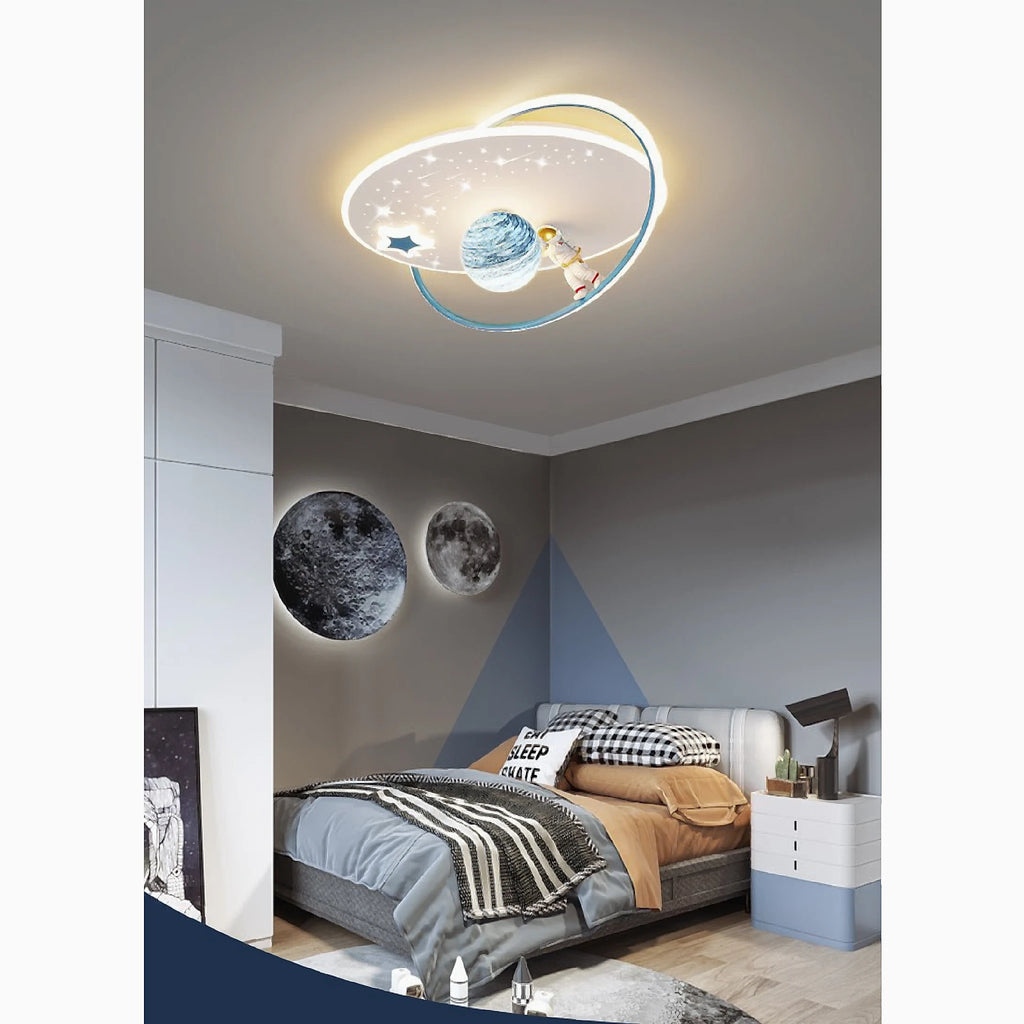 Aisone | Astronaut Ceiling Lights with Planet & Spaceman – Mirodemi