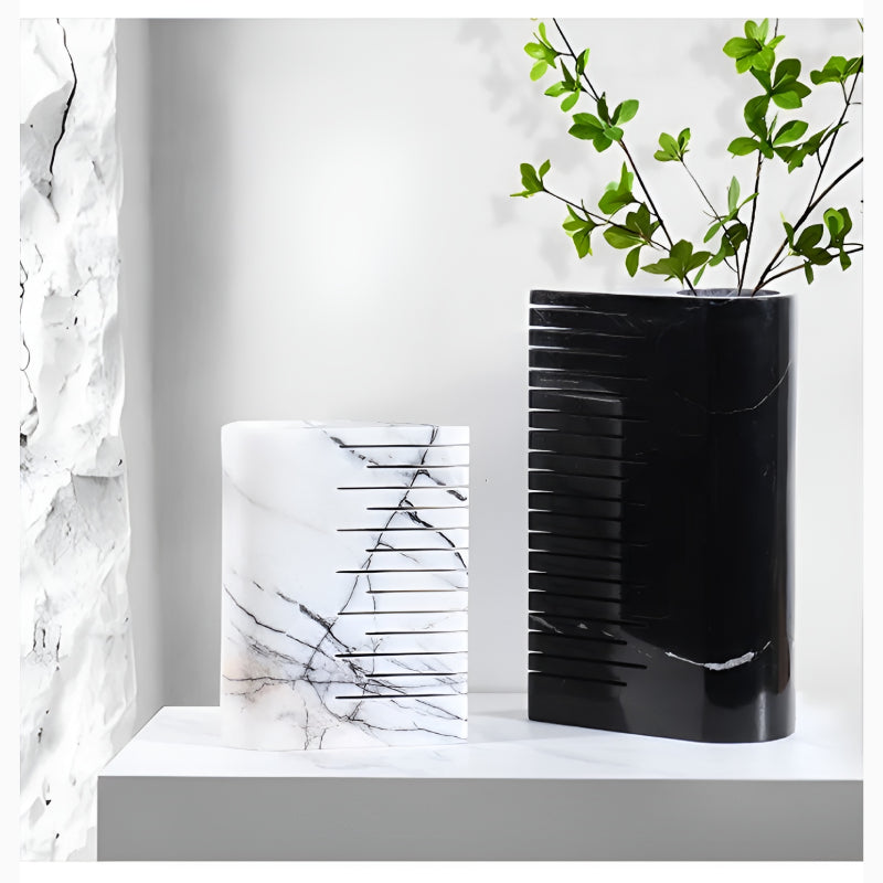 Creative Luxury Polished Marble Flower Vase — Mirodemi