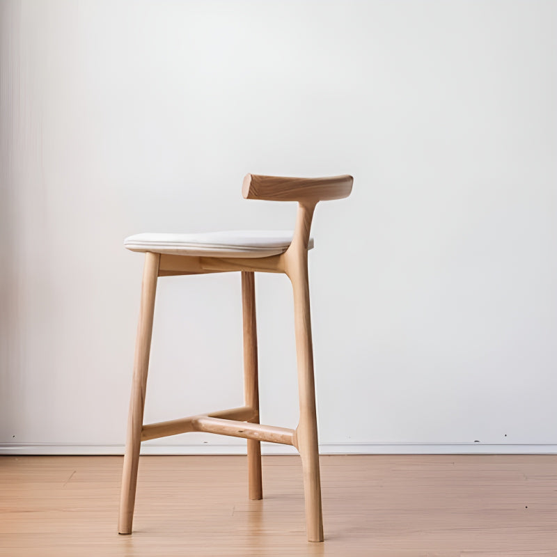 Nordic-Styled Bar High Stool Made of Solid Wood – Mirodemi