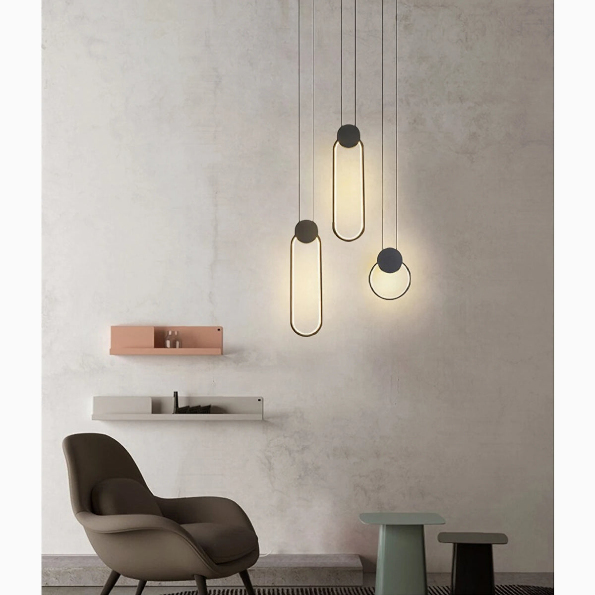 Modern LED Minimalist Creative Long Pendant Light Luminaire — Mirodemi