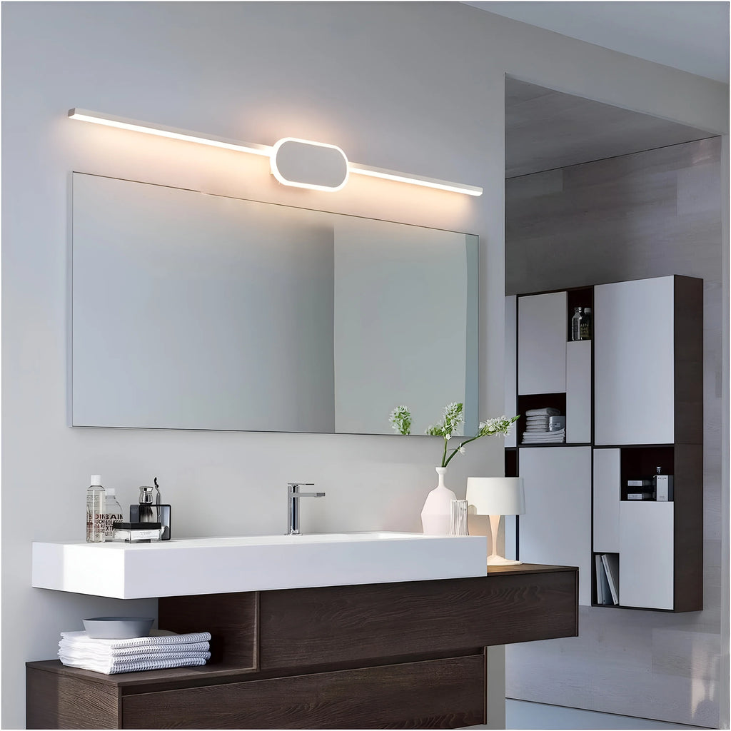 Melilla | Modern Black/White LED Mirror Wall Lamp – Mirodemi