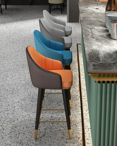 Rotating High Bar Chair with Backrest for Restaurants — Mirodemi