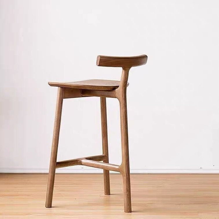 Nordic-Styled Bar High Stool Made of Solid Wood — Mirodemi