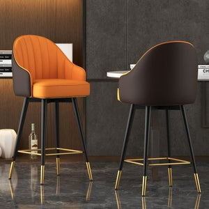 Rotating High Bar Chair with Backrest for Restaurants — Mirodemi