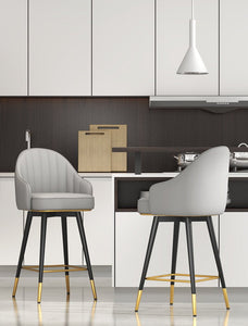 Rotating High Bar Chair with Backrest for Restaurants — Mirodemi