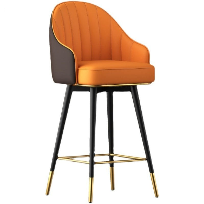 Rotating High Bar Chair with Backrest for Restaurants — Mirodemi