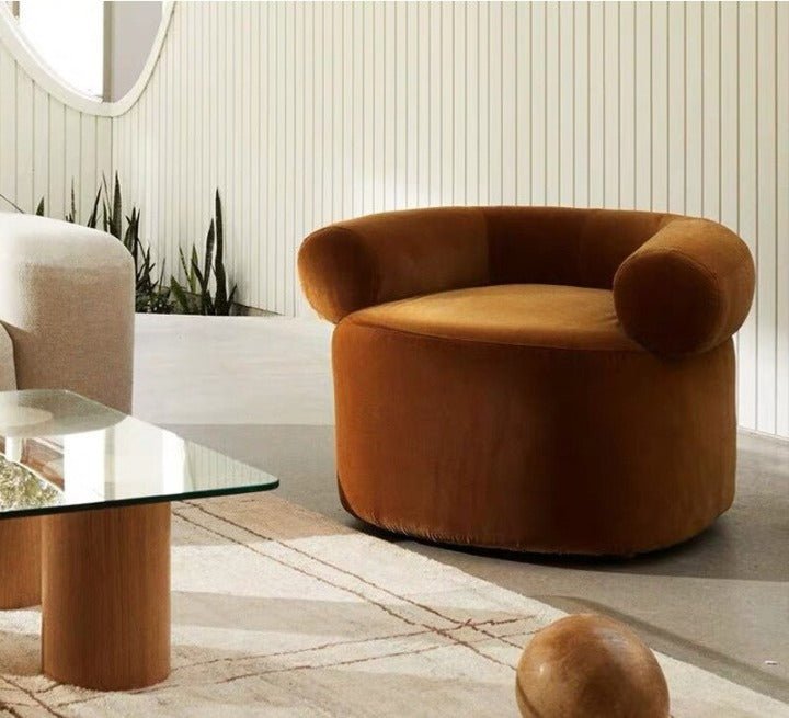 Light Luxury Single Velvet Sofa For Living Room — Mirodemi