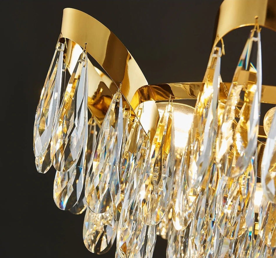 Modern gold ceiling chandelier for living room, dining room — Mirodemi