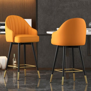 Rotating High Bar Chair with Backrest for Restaurants — Mirodemi