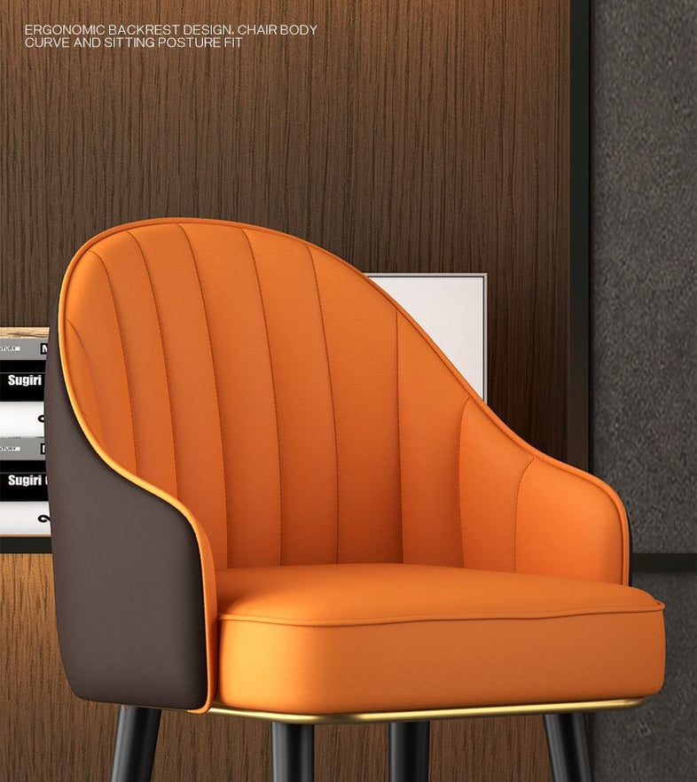 Rotating High Bar Chair with Backrest for Restaurants — Mirodemi