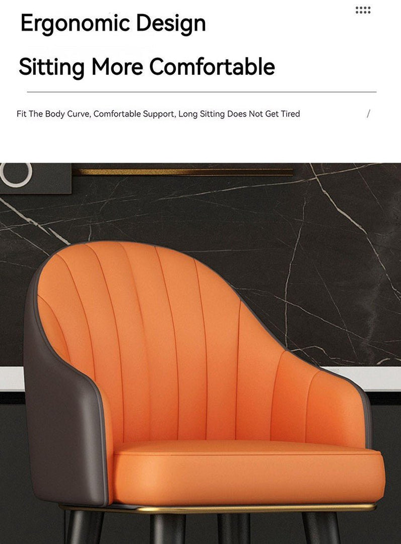 Rotating High Bar Chair with Backrest for Restaurants — Mirodemi