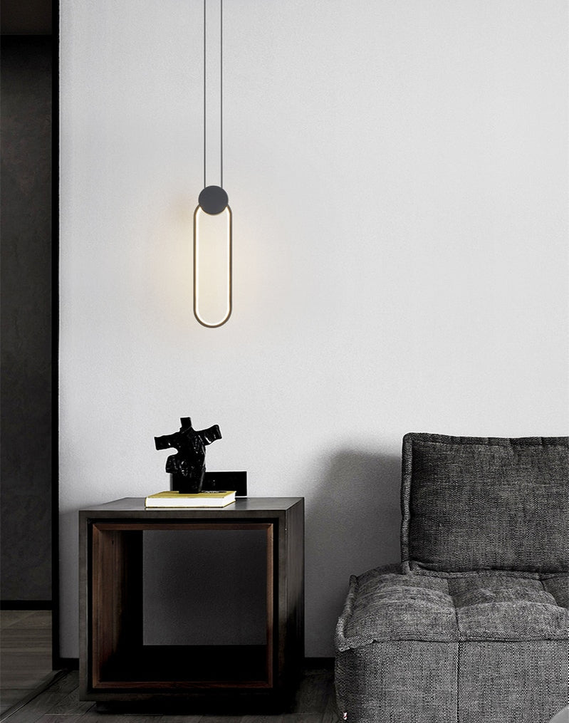 Modern LED Minimalist Creative Long Pendant Light Luminaire — Mirodemi