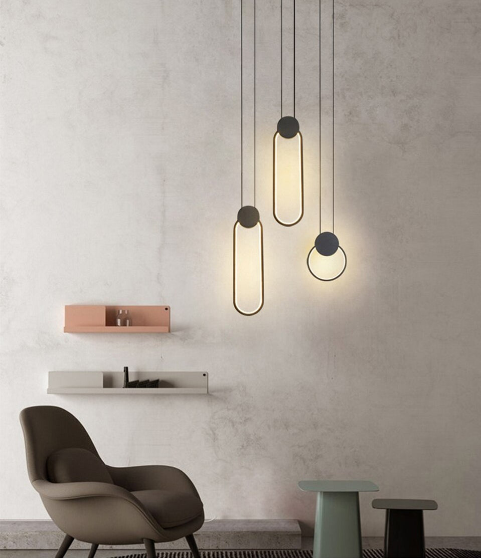 Modern LED Minimalist Creative Long Pendant Light Luminaire — Mirodemi