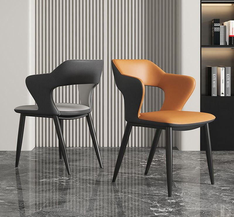 Modern Minimalist Red Backrest Desk Chair — Mirodemi