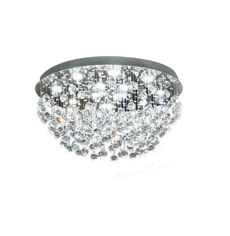 Luxury Round Crystal LED Ceiling Lamp for Living Room — Mirodemi